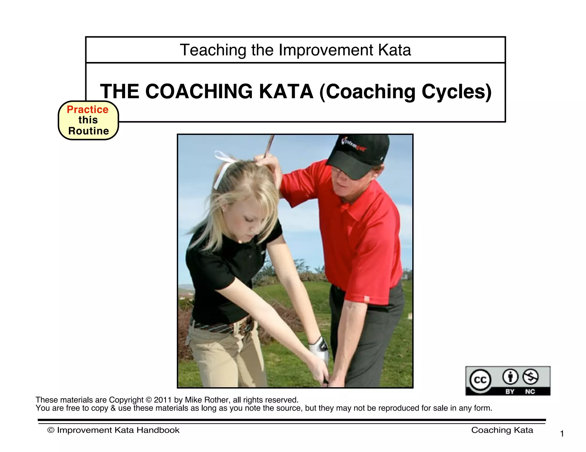 Toyota kata 5 coaching cycles | PDF