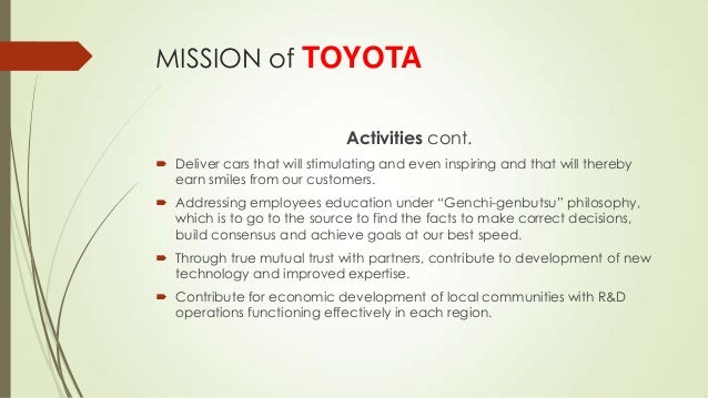Toyota mission and vision