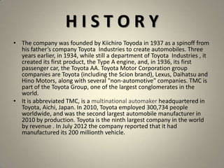 PRODUCTION AND MATERIAL MANAGEMENT | PPTX | Automotive Industry ...