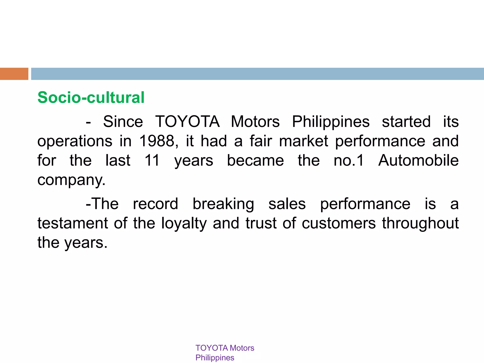 Toyota motors company-Industrial Analysis | PPTX | Automotive Industry ...