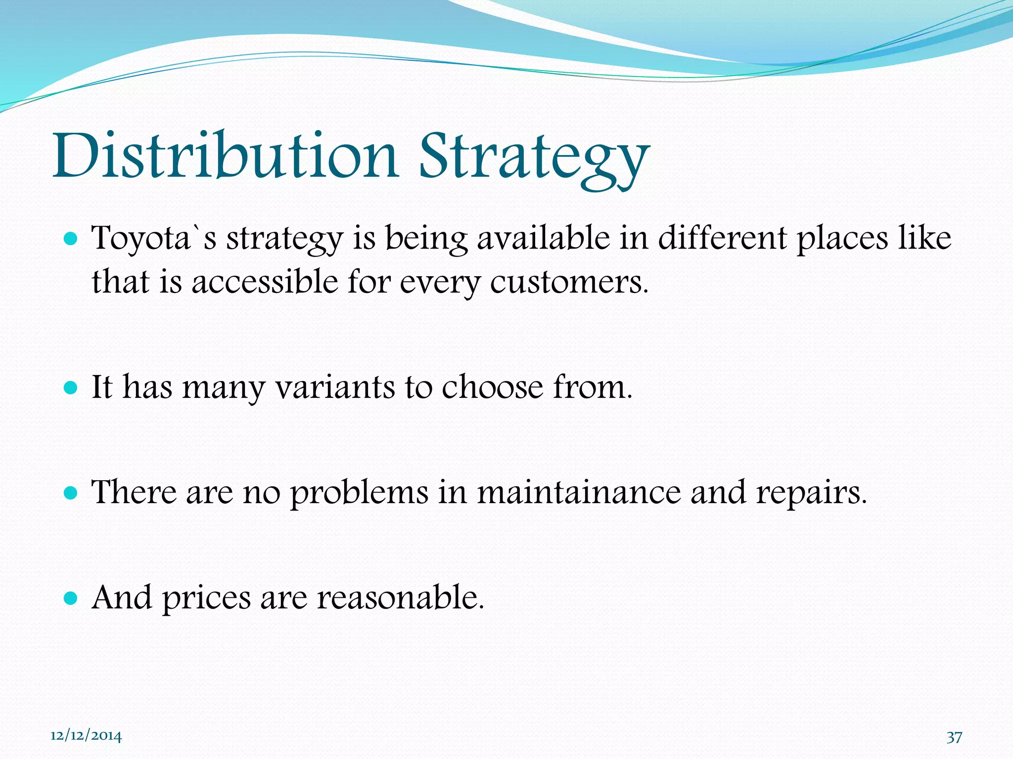 Toyota on international marketing | PPTX