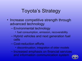 Toyota presentation | PPT | Automotive Industry | Industries