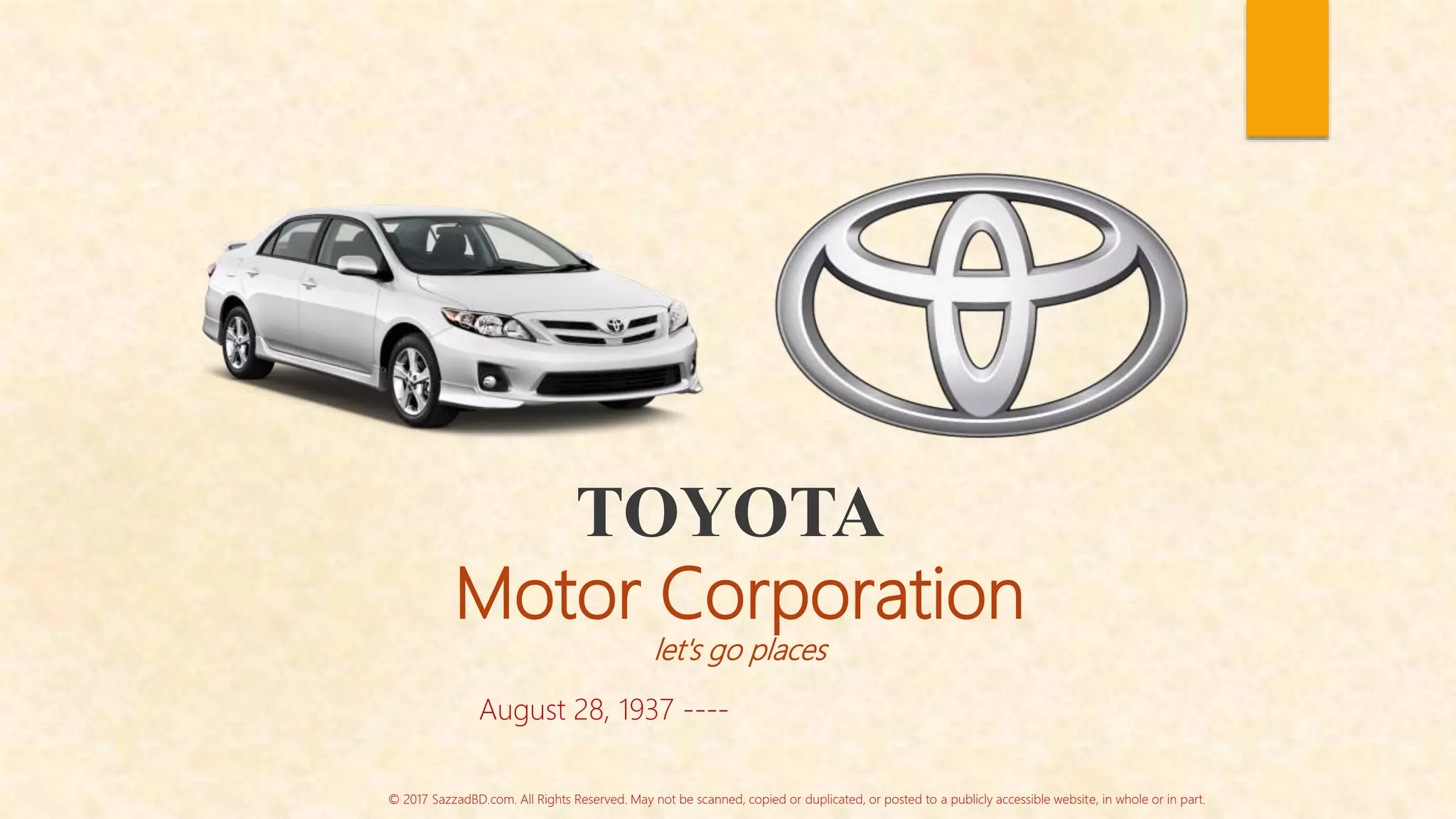 Toyota Motor Corporation || Pricing Strategy Presentation || Powerpoint ...