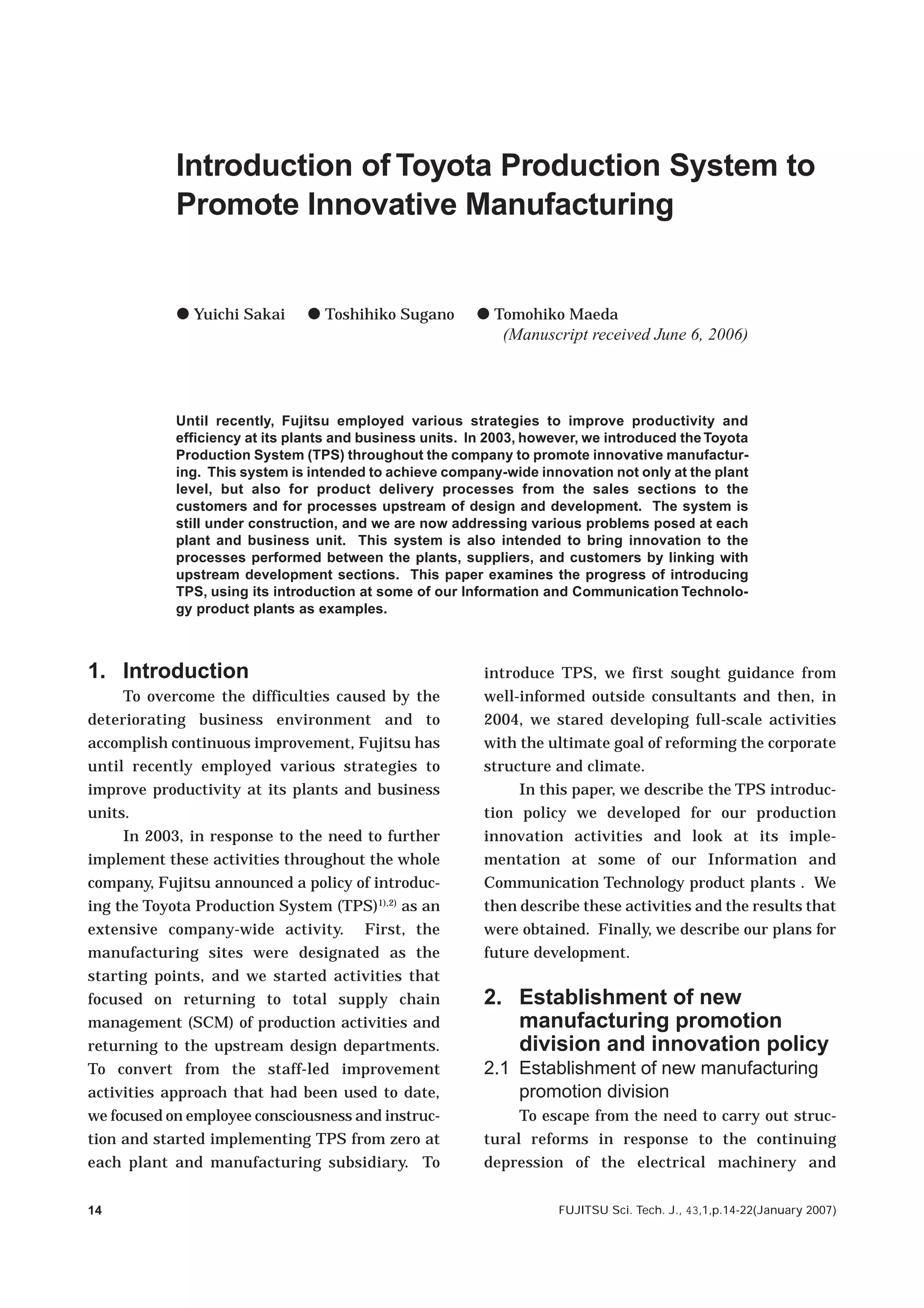 Toyota production system | PDF