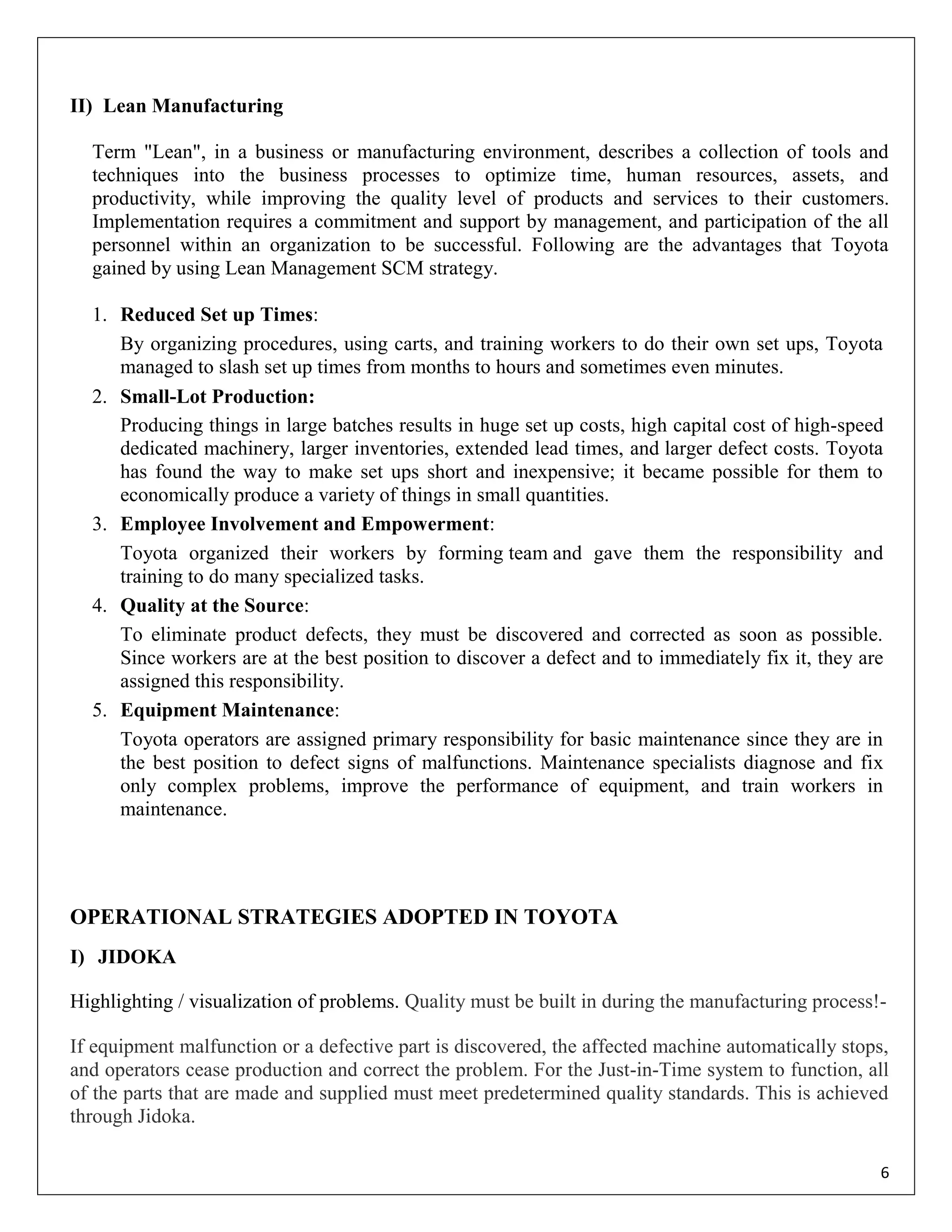 Toyota Production System | PDF