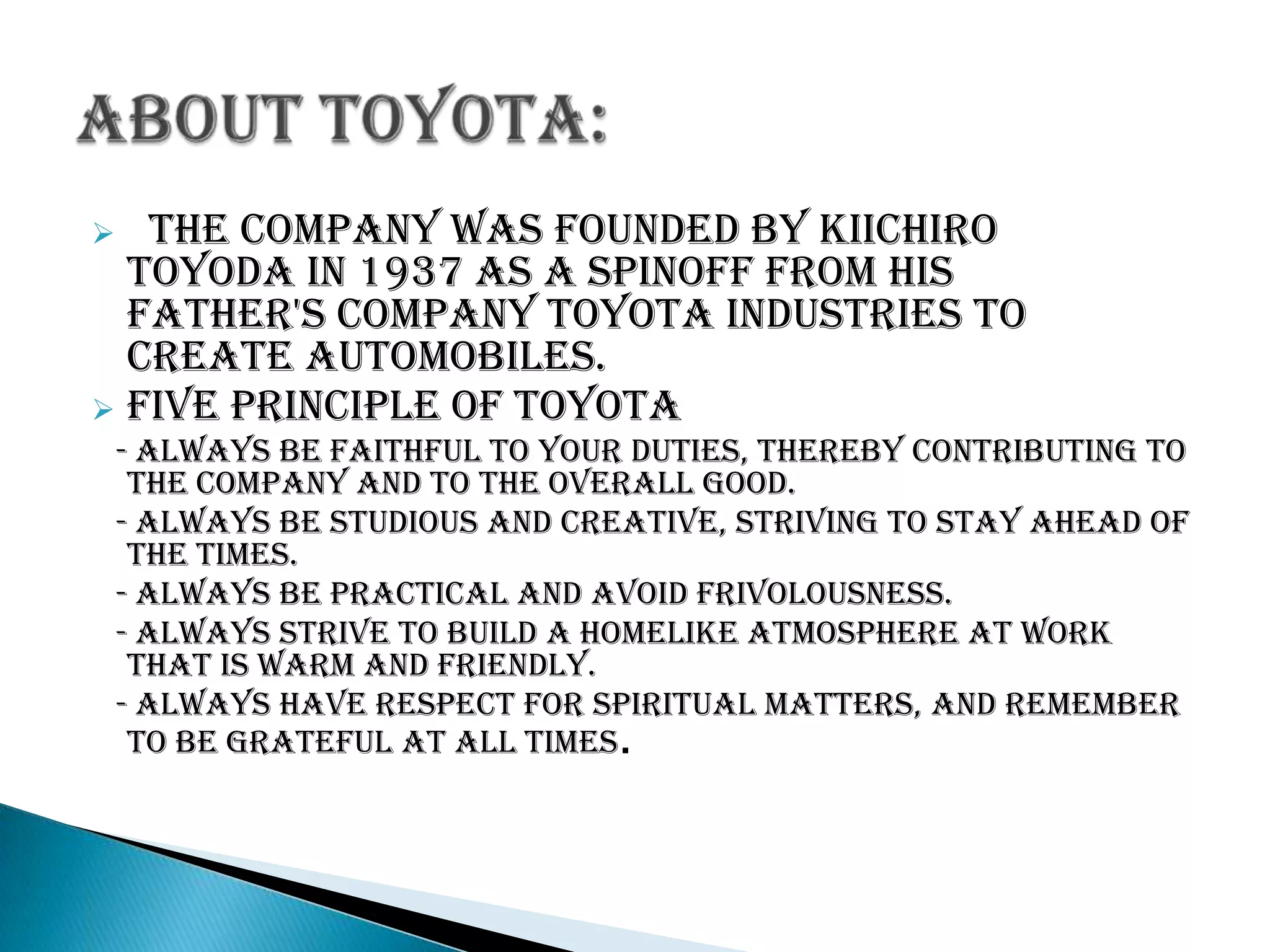 Toyota production system | PPTX