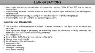 Toyota production system-JIT-Lean Operation | PPTX