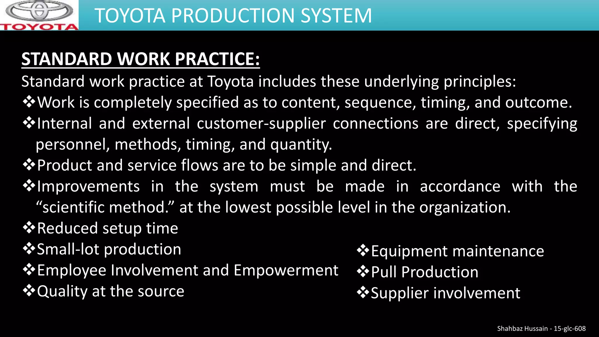 Toyota production system-Just in time-& Lean Operations | PPTX ...