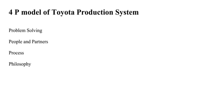Toyota production system | PPT