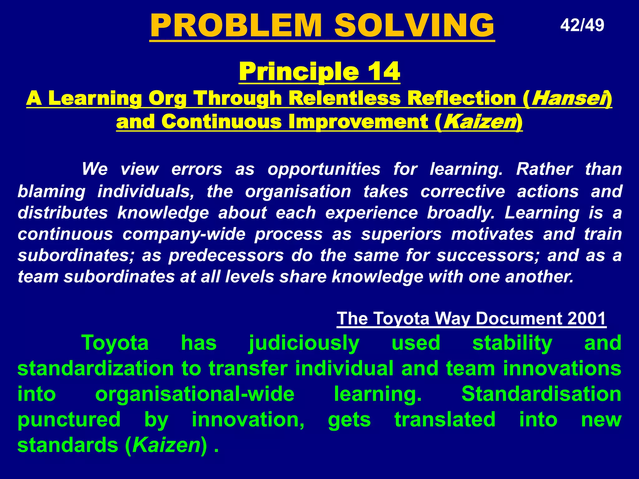 Toyota Production System 14 Management Principles | PPTX