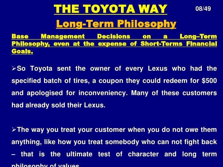Toyota Production System 14 Management Principles