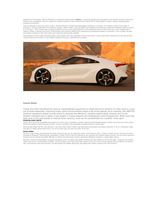 Toyota project | DOC