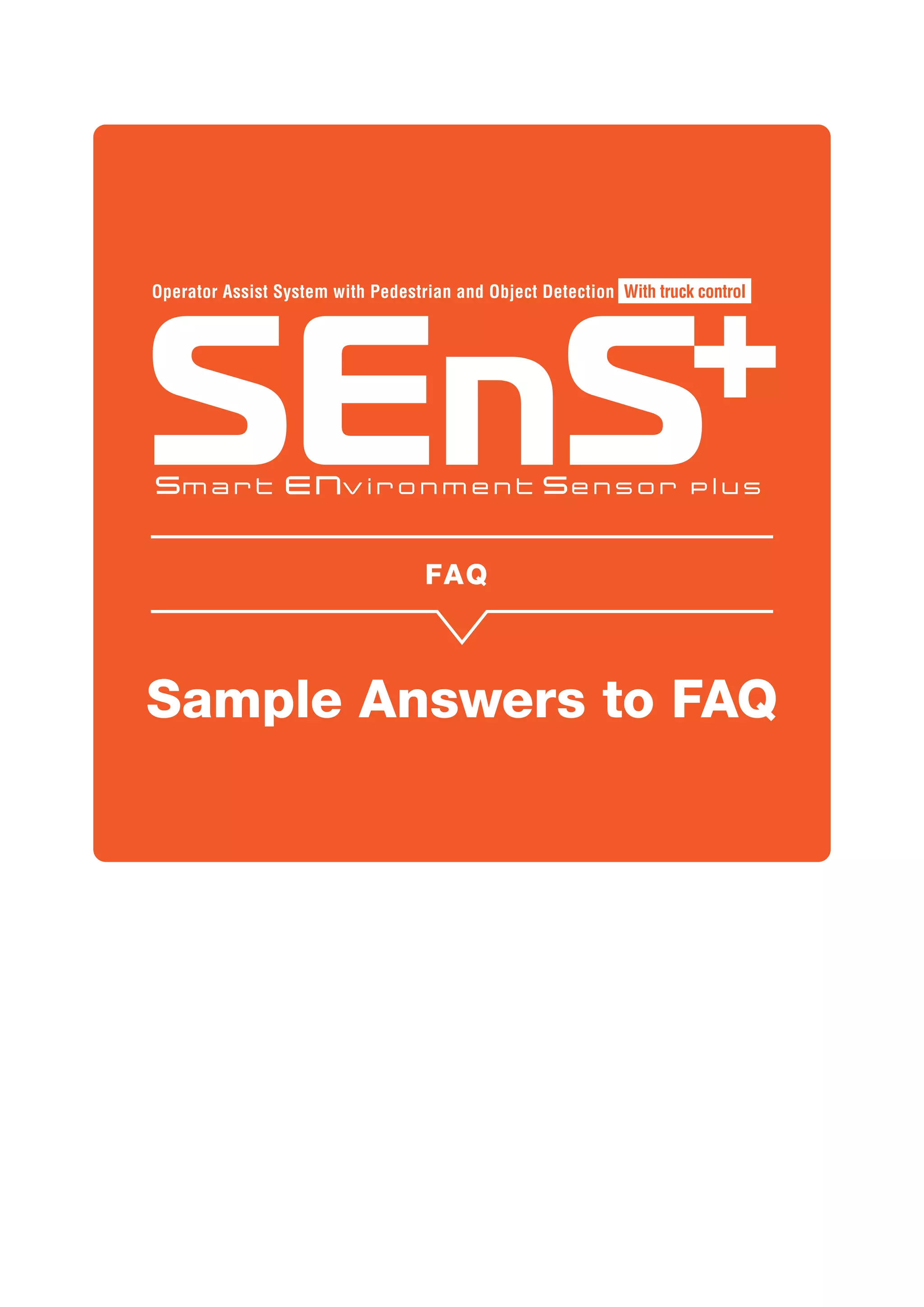 Toyota Smart Environment Sensor Plus Is an Operator-Assist System With ...