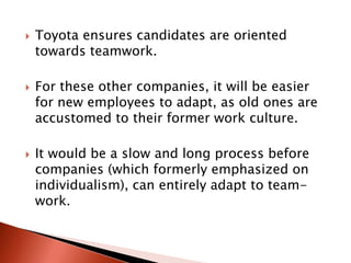 Toyota's Team Culture Case Presentation | PPTX