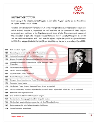 Toyota strategy | PDF