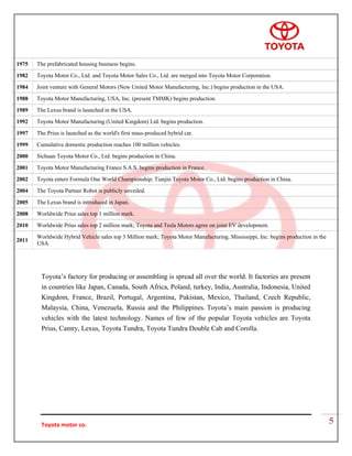 Toyota strategy | PDF