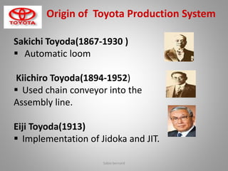 Supply Chain Management of TOYOTA.......case study by sabio bernard. | PPTX
