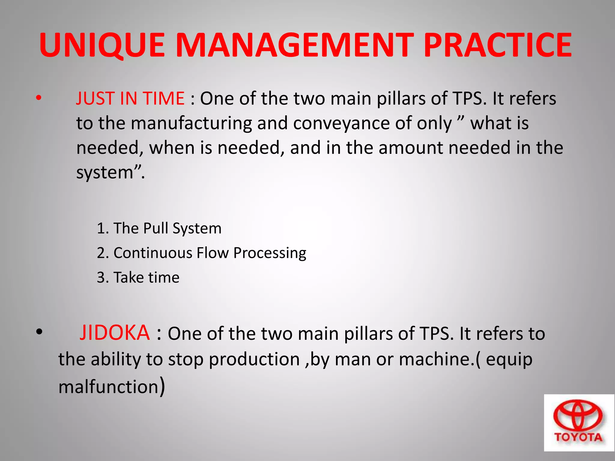 Toyota supply chain management | PPTX