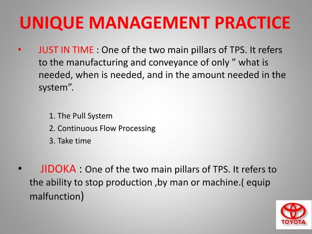 Toyota supply chain management | PPTX | Automotive Industry | Industries