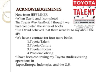 Toyota talent | PPT