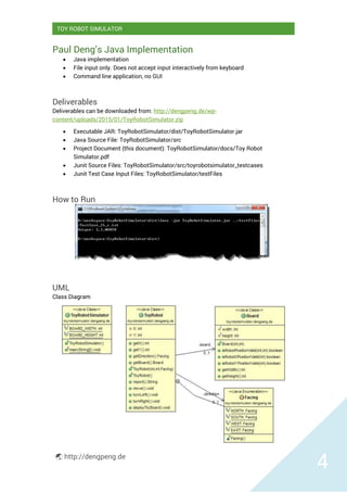 Toy robot simulator | PDF