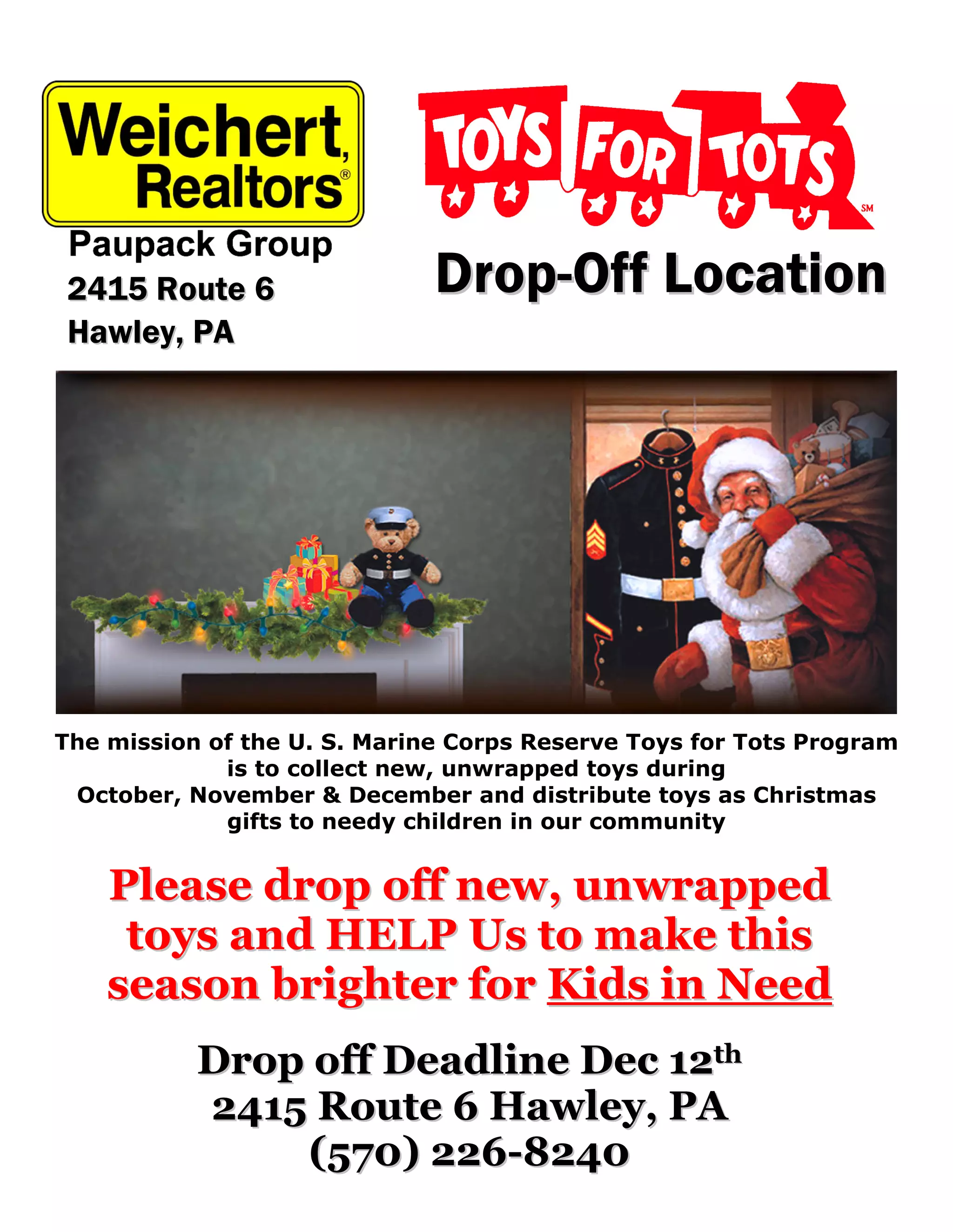 Toys For Tots Flyer 2011 | PDF