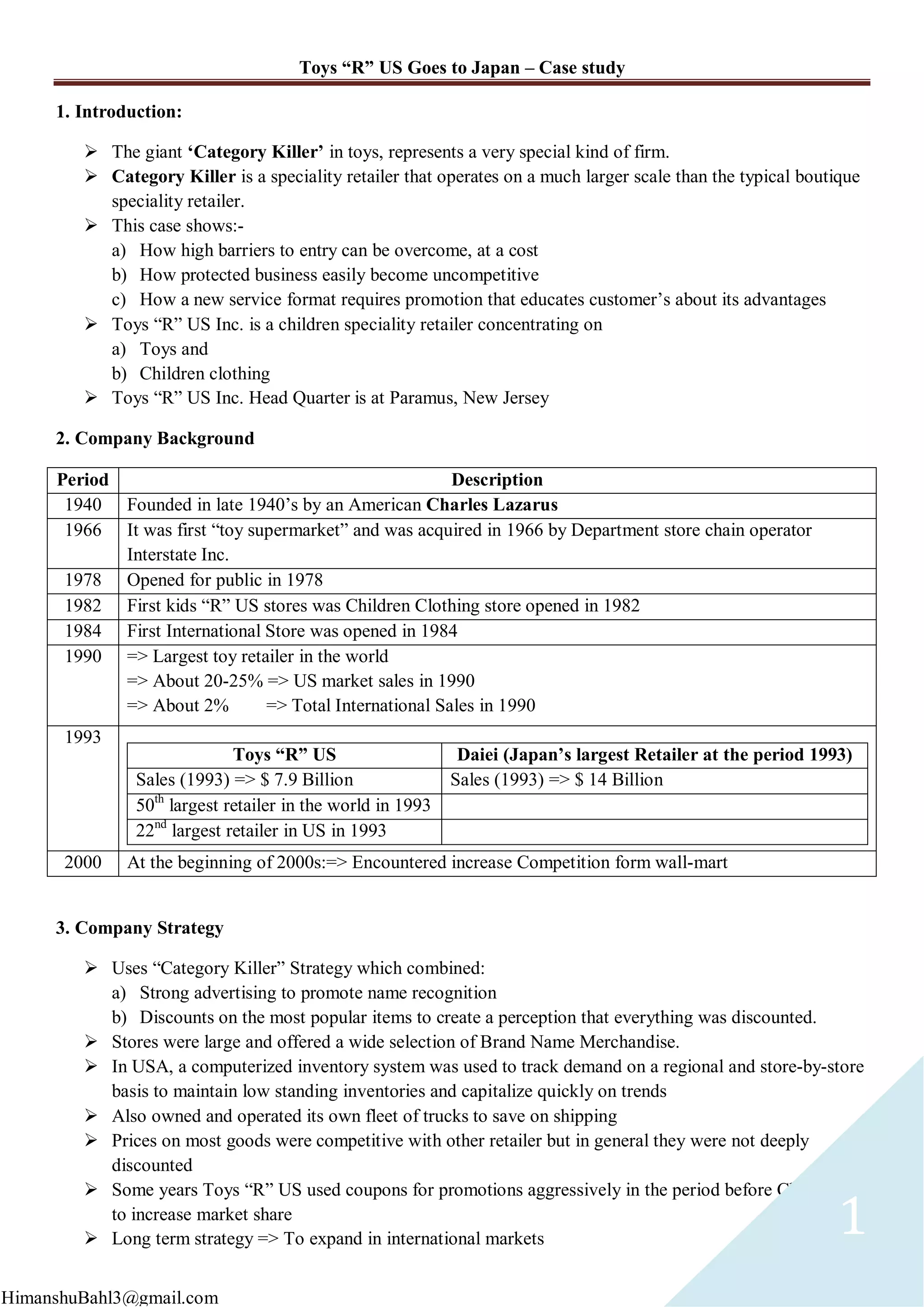 Toys r us goes to japan | PDF