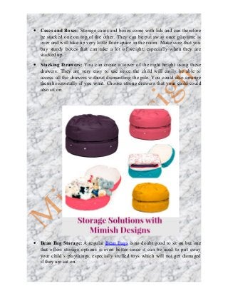 Toy storage solution by mimish design