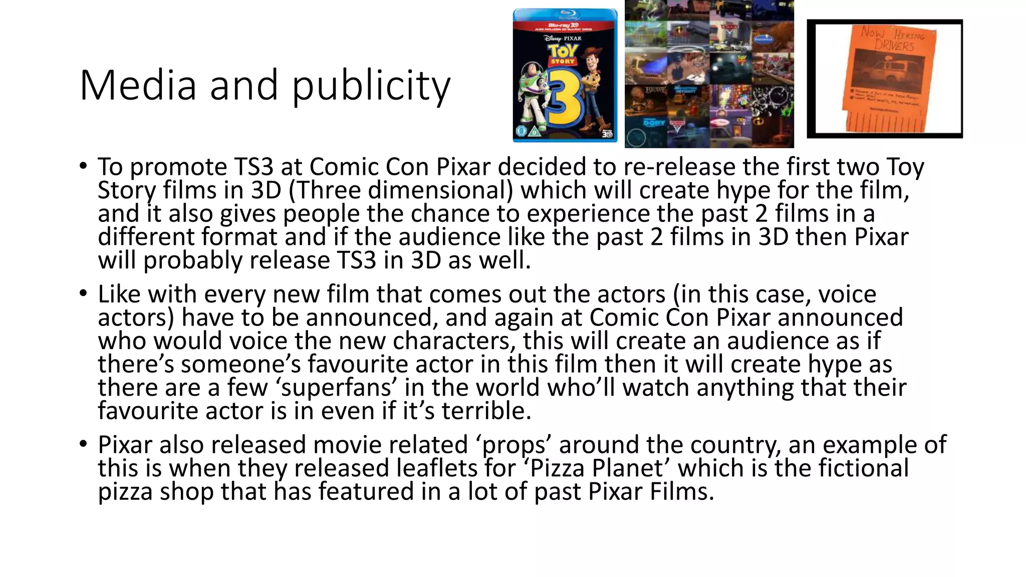 Toy story 3 media campaign analysis | PPTX