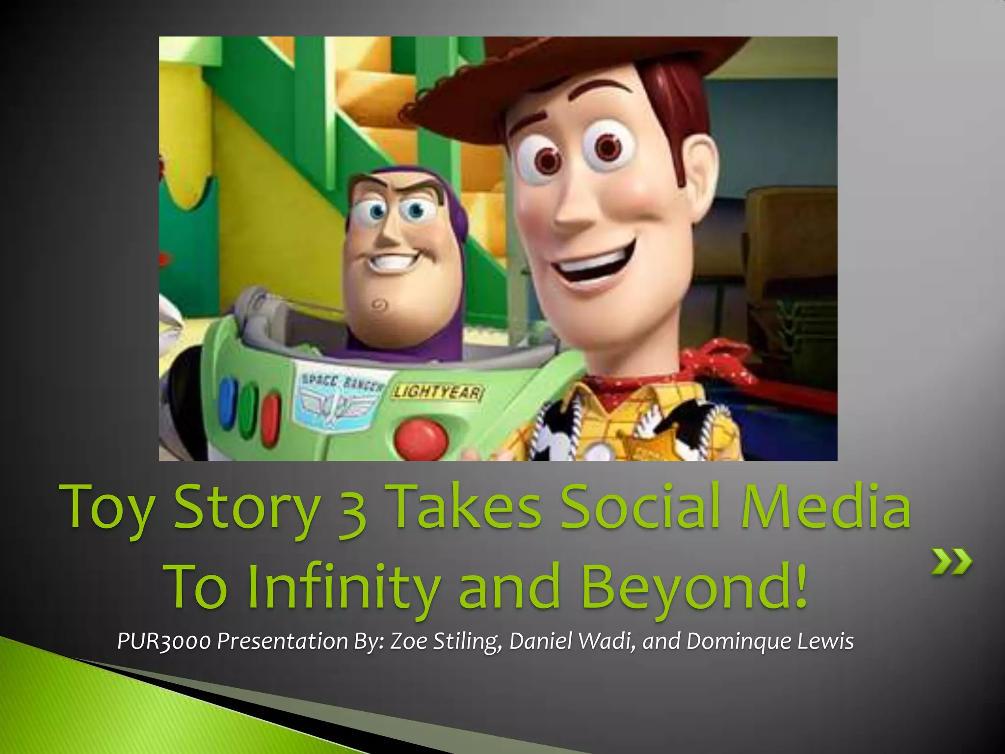 Toy story 3 takes social media to infinity | PPTX