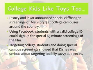 Toy story 3 takes social media to infinity | PPTX