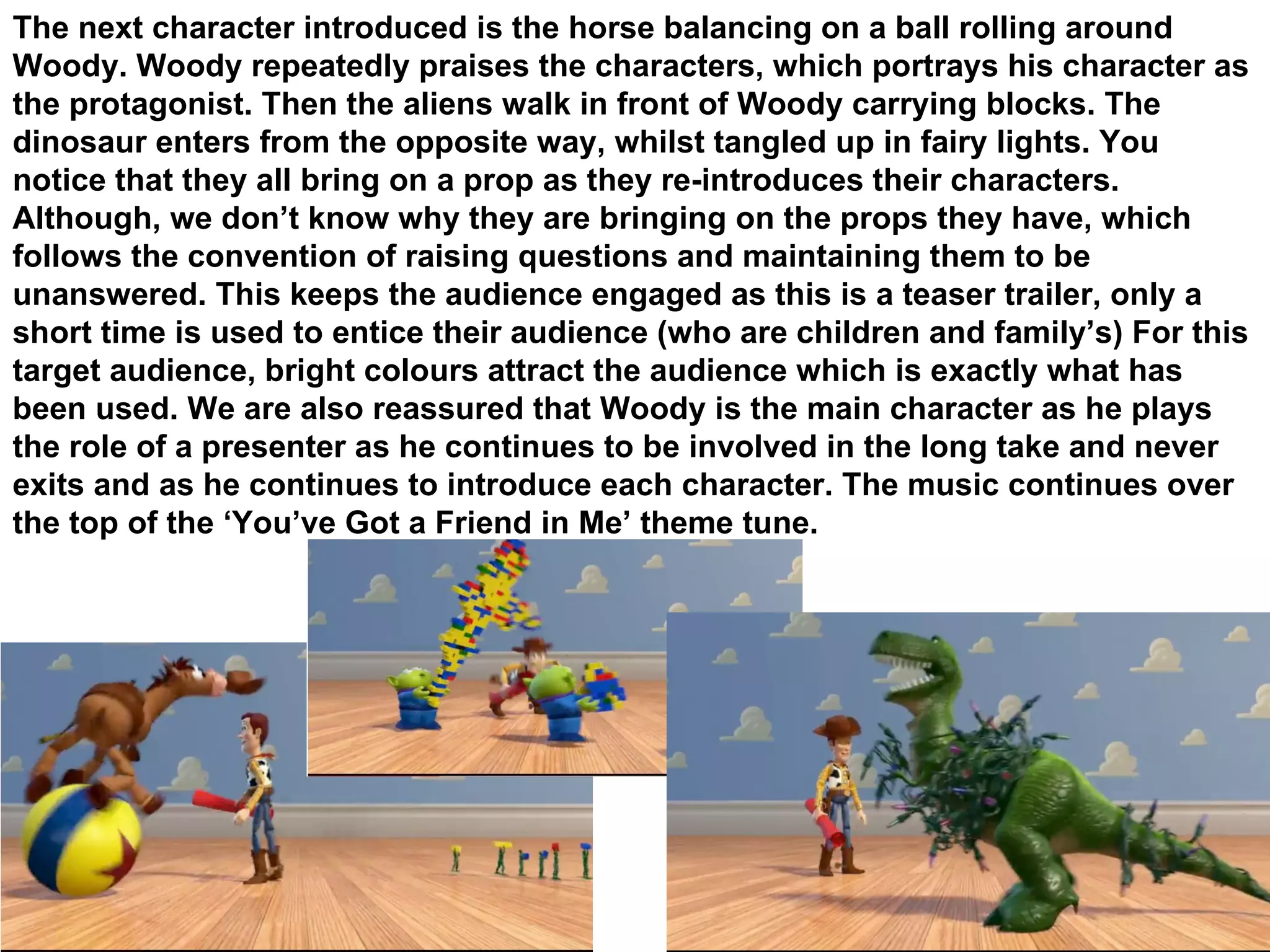 Toy story 3 Teaser Trailer Analysis | PPT