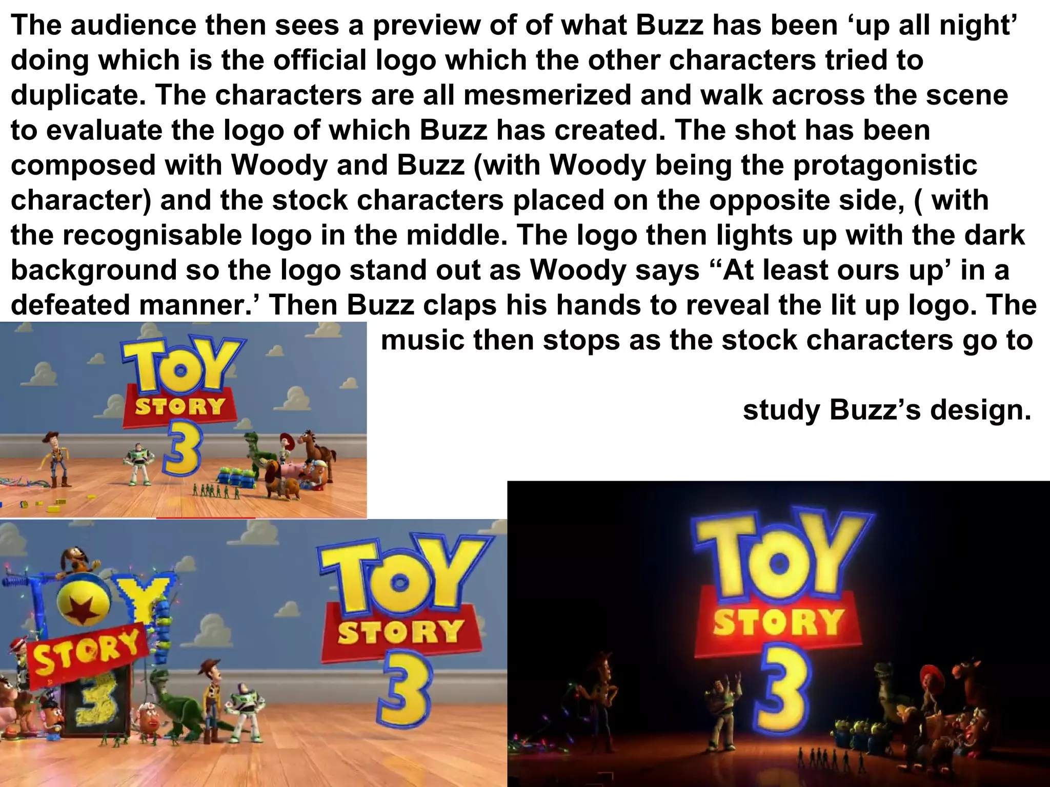 Toy story 3 Teaser Trailer Analysis | PPT