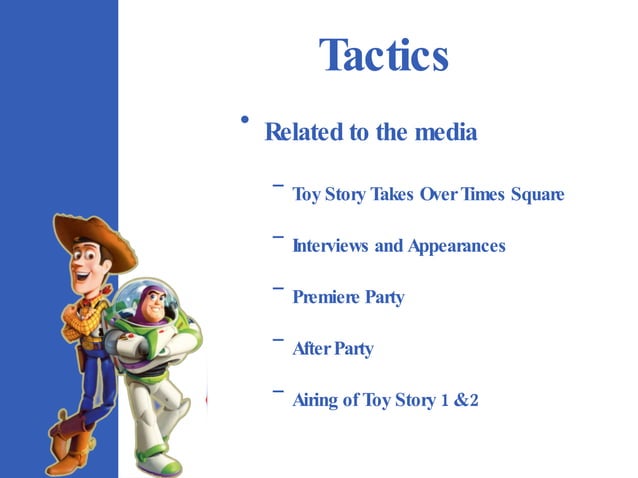 Toy Story PR Plan | PPT