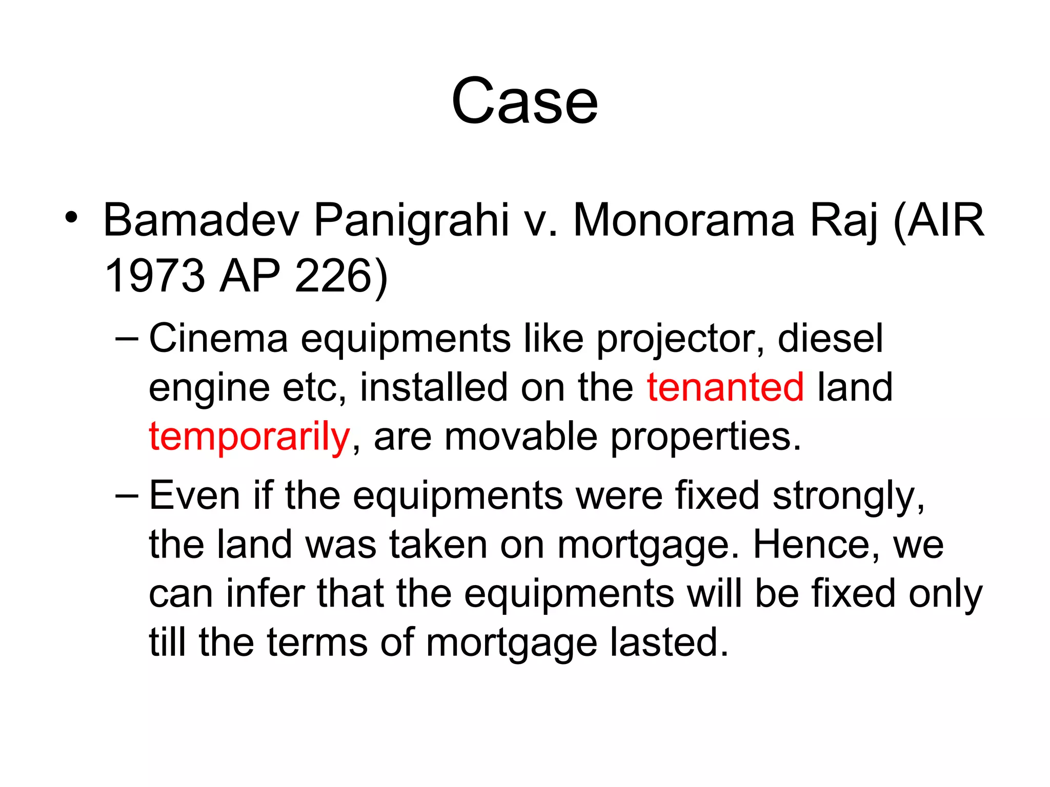 Topic 1. Movable and Immovable Property | PPT