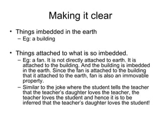 Topic 1. Movable and Immovable Property | PPT