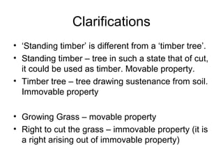 Topic 1. Movable and Immovable Property | PPT