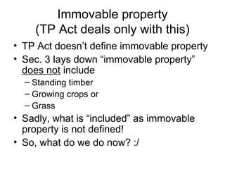 Topic 1. Movable and Immovable Property | PPT