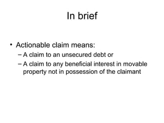 Topic 3. Actionable claim | PPT