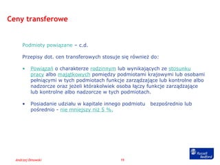 Ceny transferowe (Transfer pricing) | PPT