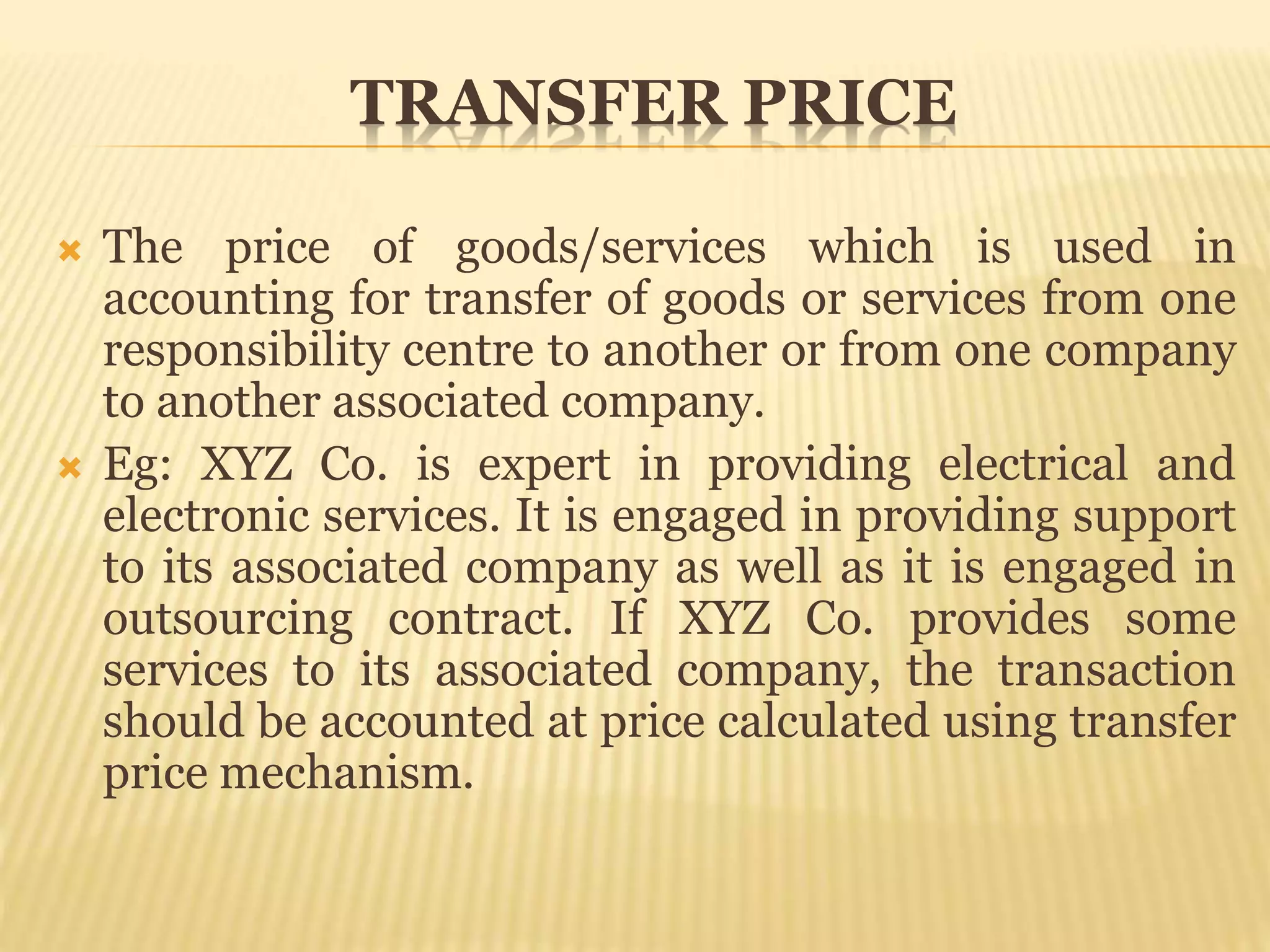 Transfer Pricing in taxation purview | PPTX | Business Accounting ...