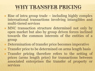 Transfer Pricing in taxation purview | PPTX