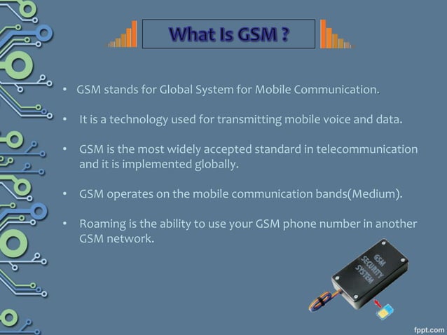 Implementation of Home Security System using GSM module and Microcontroller | PPT