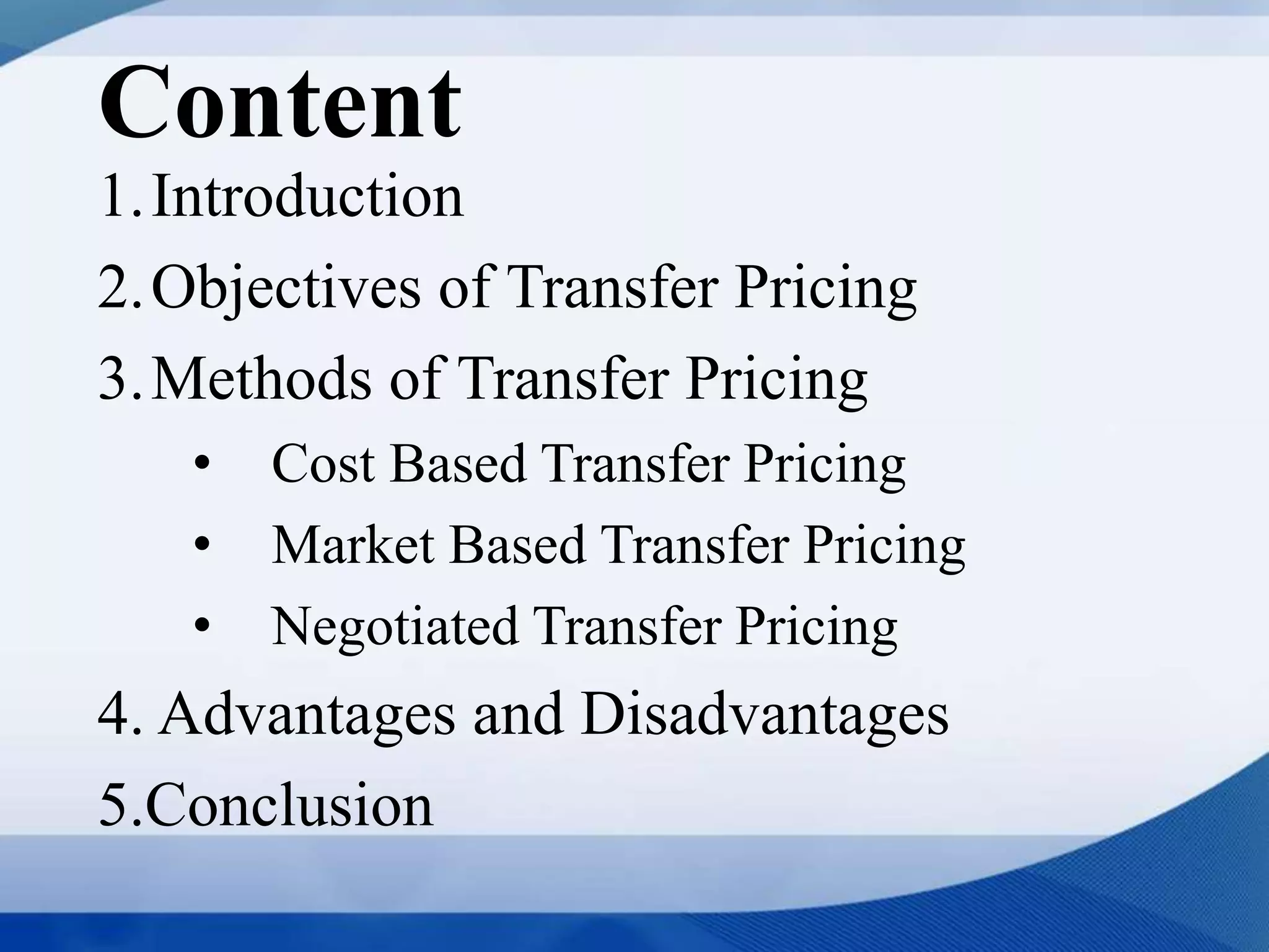Transfer Pricing | PPTX