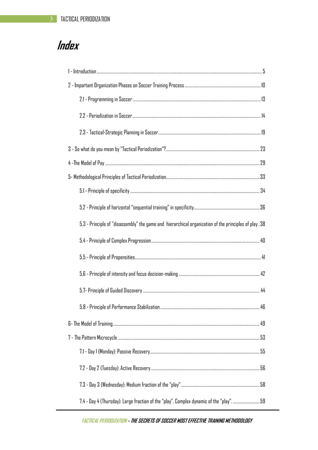 TACTICAL PERIODIZATION - THE SECRETS OF SOCCER MOST EFFECTIVE TRAINING ...