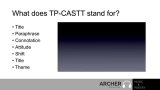 Tp castt poetry | PPT