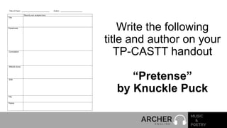 Tp castt poetry | PPT