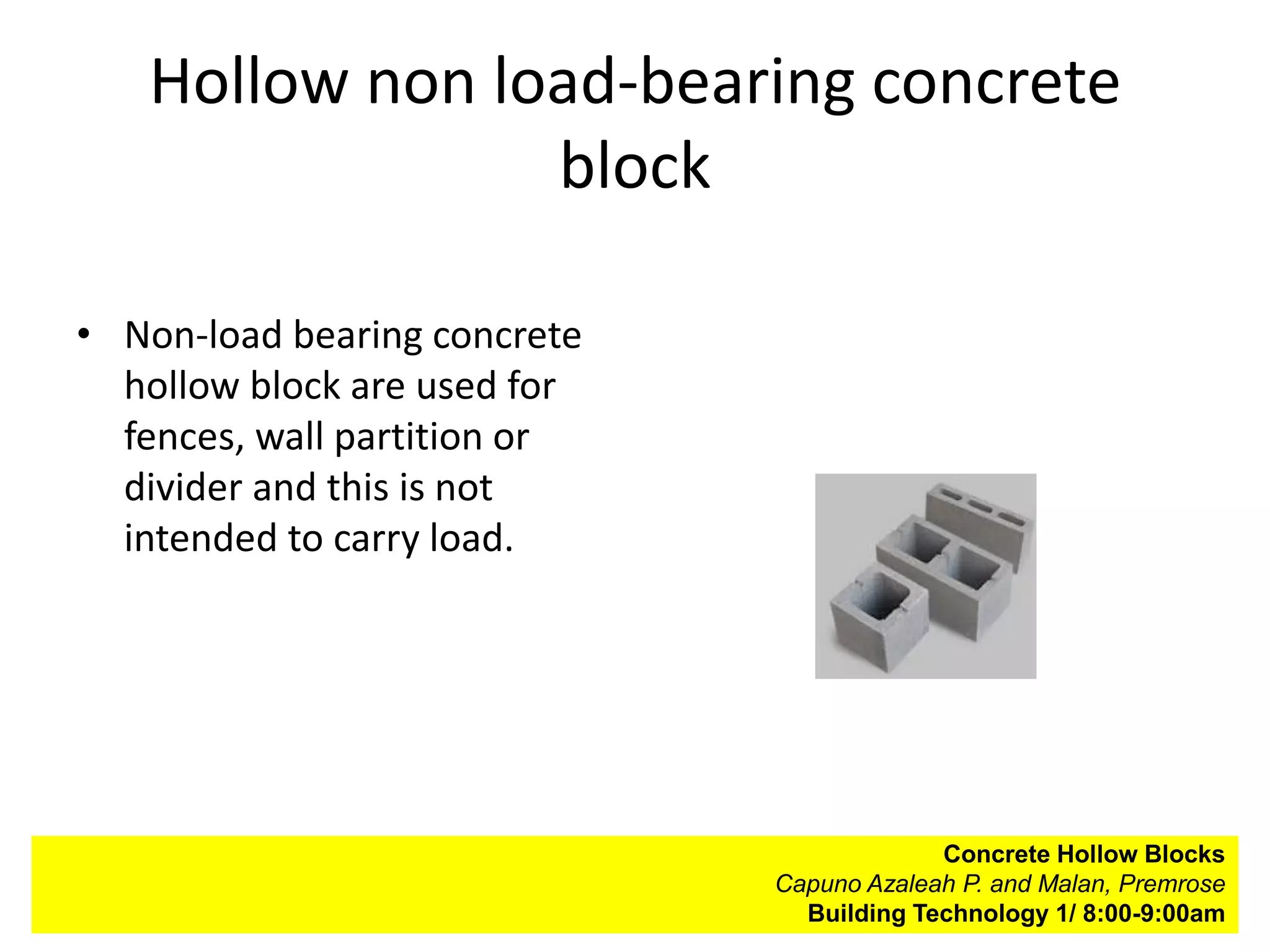 BT 1: Concrete Hollow Blocks | PDF