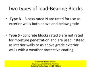 BT 1: Concrete Hollow Blocks | PDF