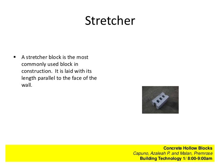 BT 1: Concrete Hollow Blocks
